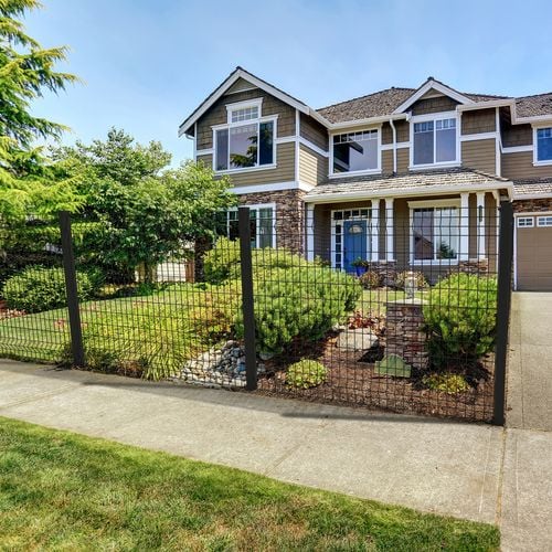 PEAK 1800 x 1200mm Black Steel Fence Panel For Wire Grid Fencing ...