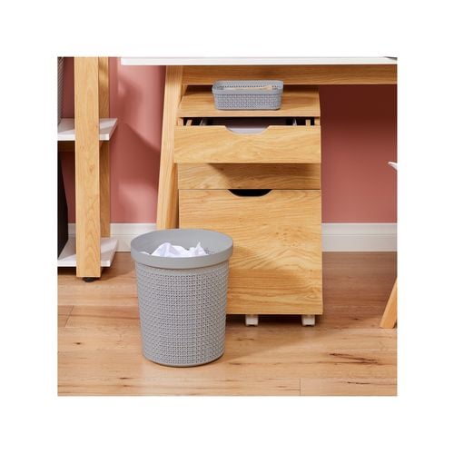 Ezy Storage 13L Grey Round Waste Bin Mode 2.0 - Bunnings New Zealand