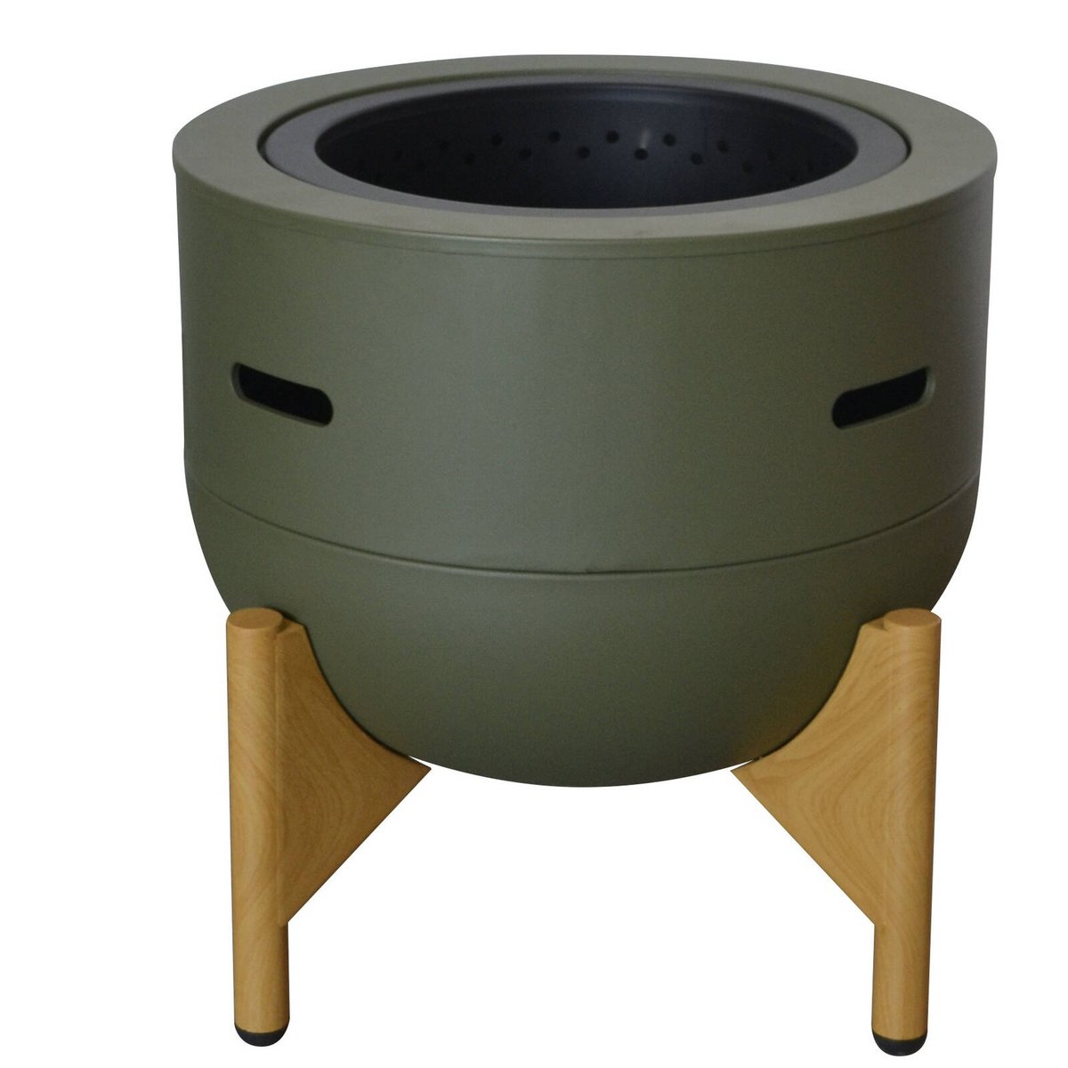 Mimosa 450 x 465mm Green Low Smoke Fire Pit - Bunnings Australia