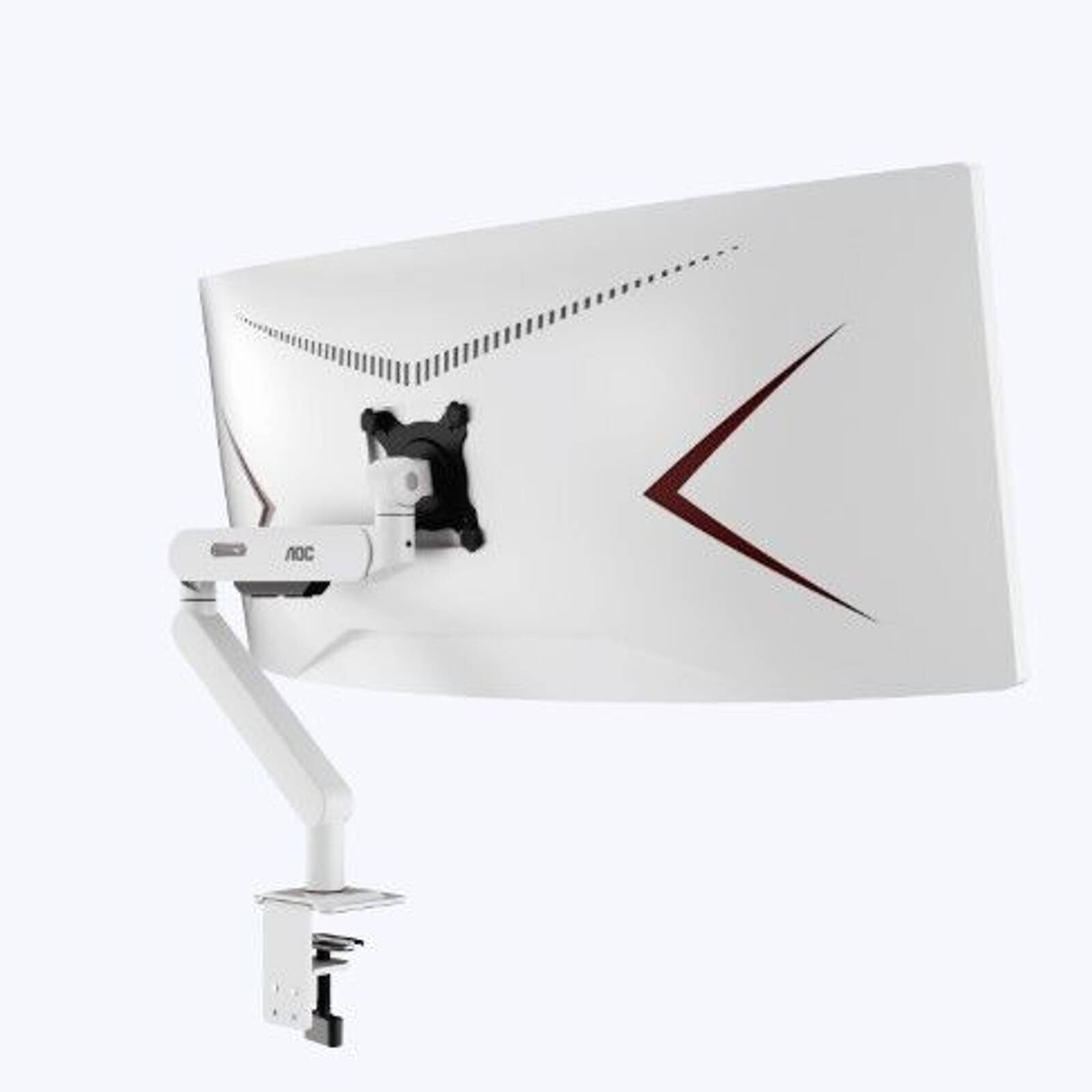 AOC AM406W White Desk-mount monitor arm with Alloy Structure ...
