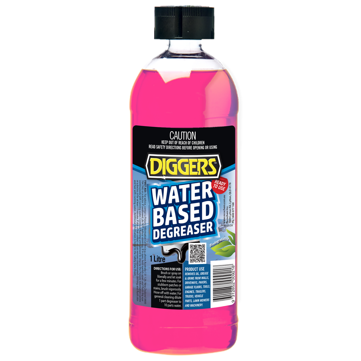 DIGGERS 1L Water Based Degreaser - Bunnings Australia