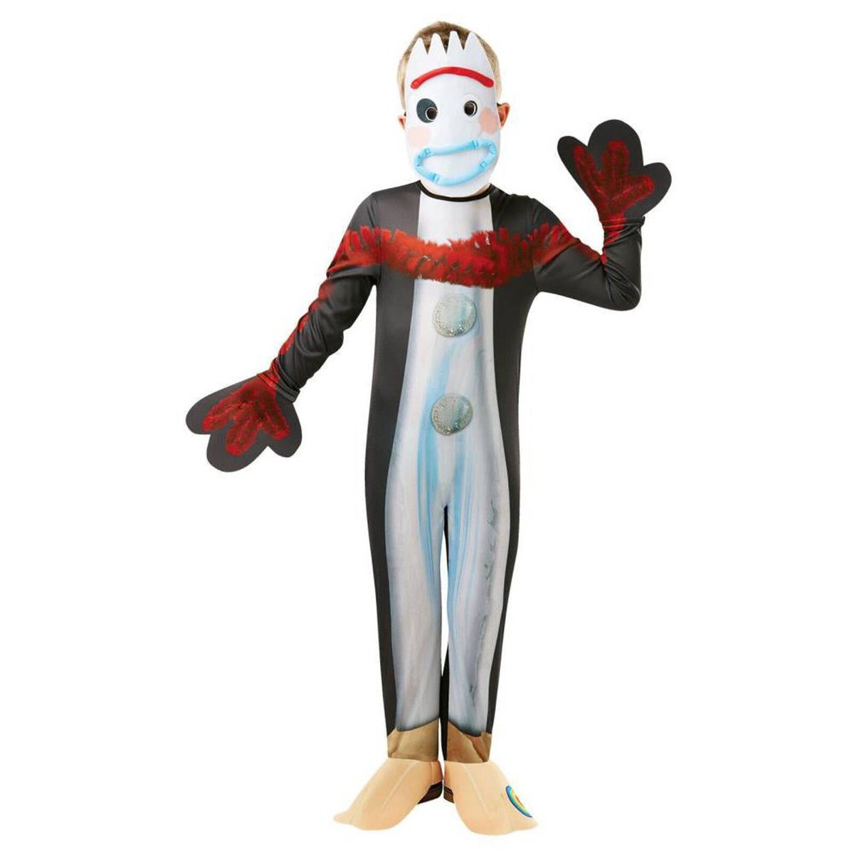 Forky Toy Story 4 Kids Halloween Costume with Printed Jumpsuit Gloves ...