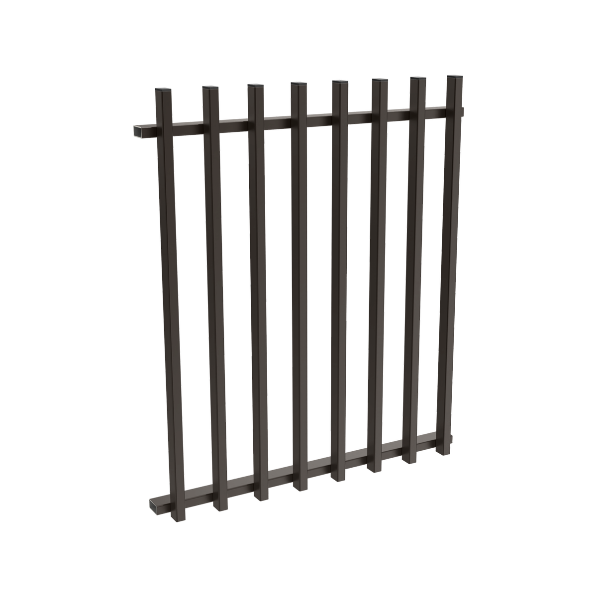 ProtectorAl 0350 - 0900mm x 1050mm Black Aluminium Batten Balustrade ...