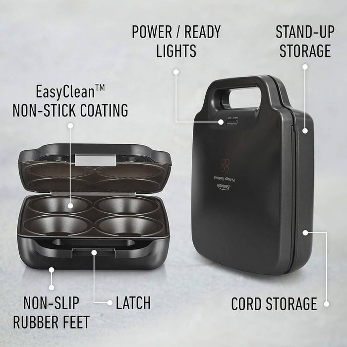 Electric Pie Maker with Deep-Fill Plates for 4 Traditional-Sized Pies ...