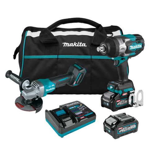 Makita 40Vmax XGT Brushless 2-Pc.Combo (4.0Ah) Kit - Bunnings New Zealand Makita 40Vmax XGT Brushless 2-Pc.Combo (4.0Ah) Kit - Bunnings New Zealand