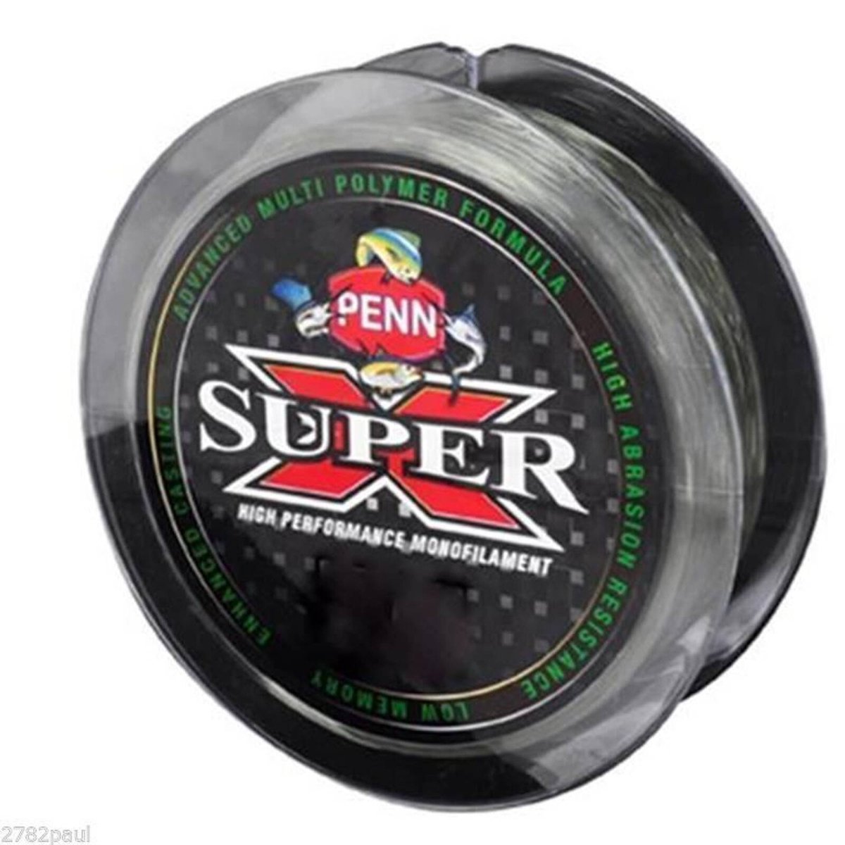 PENN 6lb Super X Monofilament Fishing Line - Low Vis Green - 300M ...
