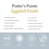 Porter's 100ml Squid Ink Eggshell Finish Broadwall Washable Paint ...