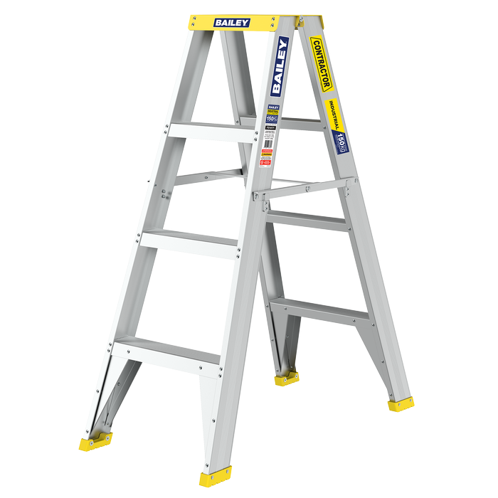 Bailey Ladder Contractor Double Sided 1.2m MK2 150kg - Bunnings Australia
