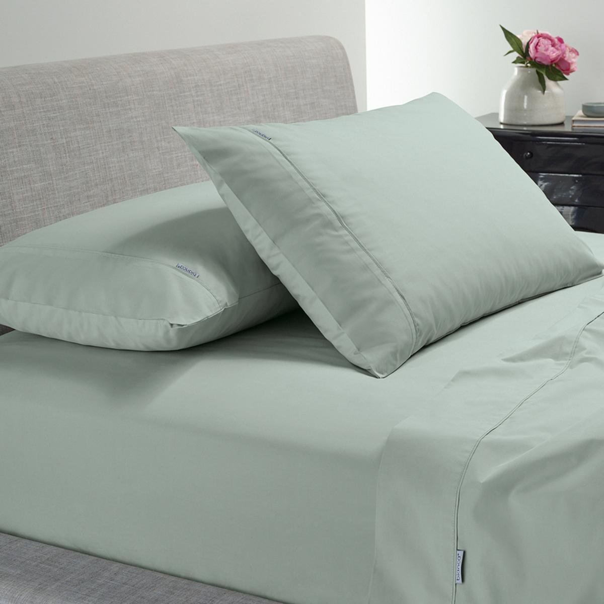 Bianca Heston Cotton Sage Sheet Set - Split King - Bunnings Australia