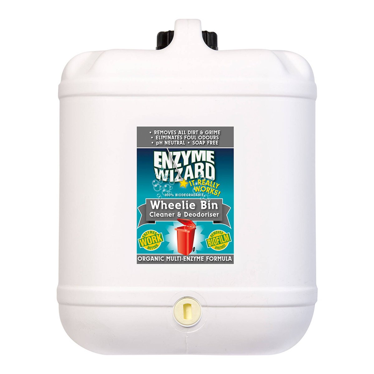 Enzyme Wizard Wheelie Bin Cleaner & Deodoriser 20L - Bunnings Australia