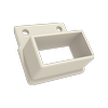 ProtectorAl 50 x 25mm Surfmist Aluminium Balustrade Panel Wall Brackets ...