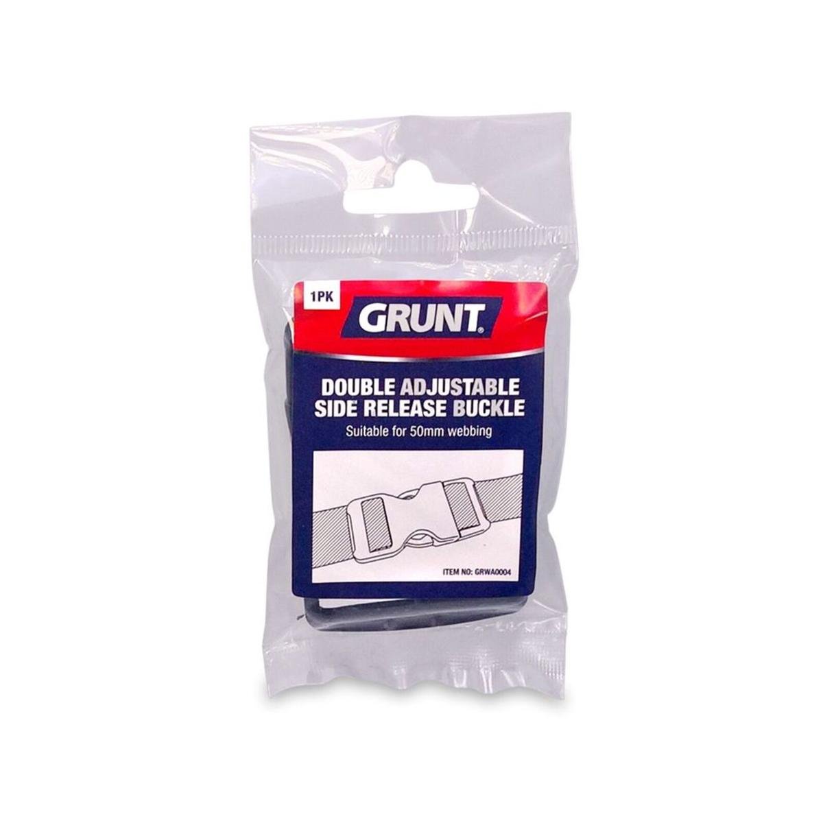 Grunt 50mm Adjust Release Webbing Double Buckle - Bunnings Australia