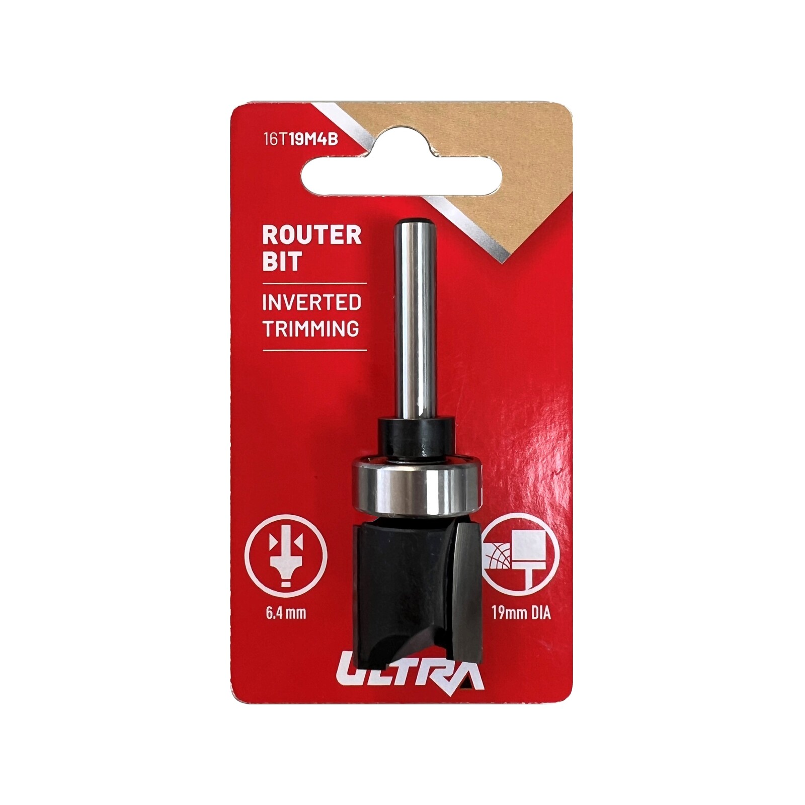 Ultra 19mm Inverted Trimming Router Bit Bunnings Australia