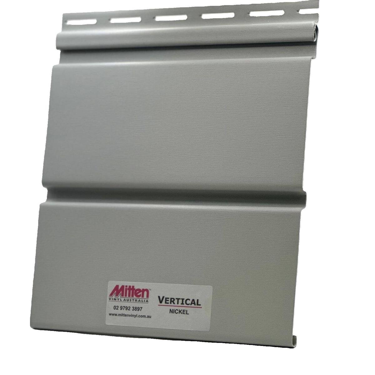 Mitten Vinyl Australia 3.66m Nickel Vertical Vinyl Cladding - Bunnings ...