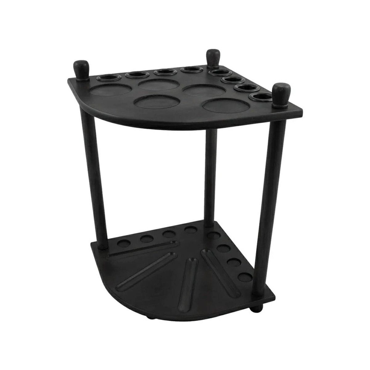 Leaf Living Arix Mahogany Corner Cue Rack, 8-cue Wooden Floor Stand ...