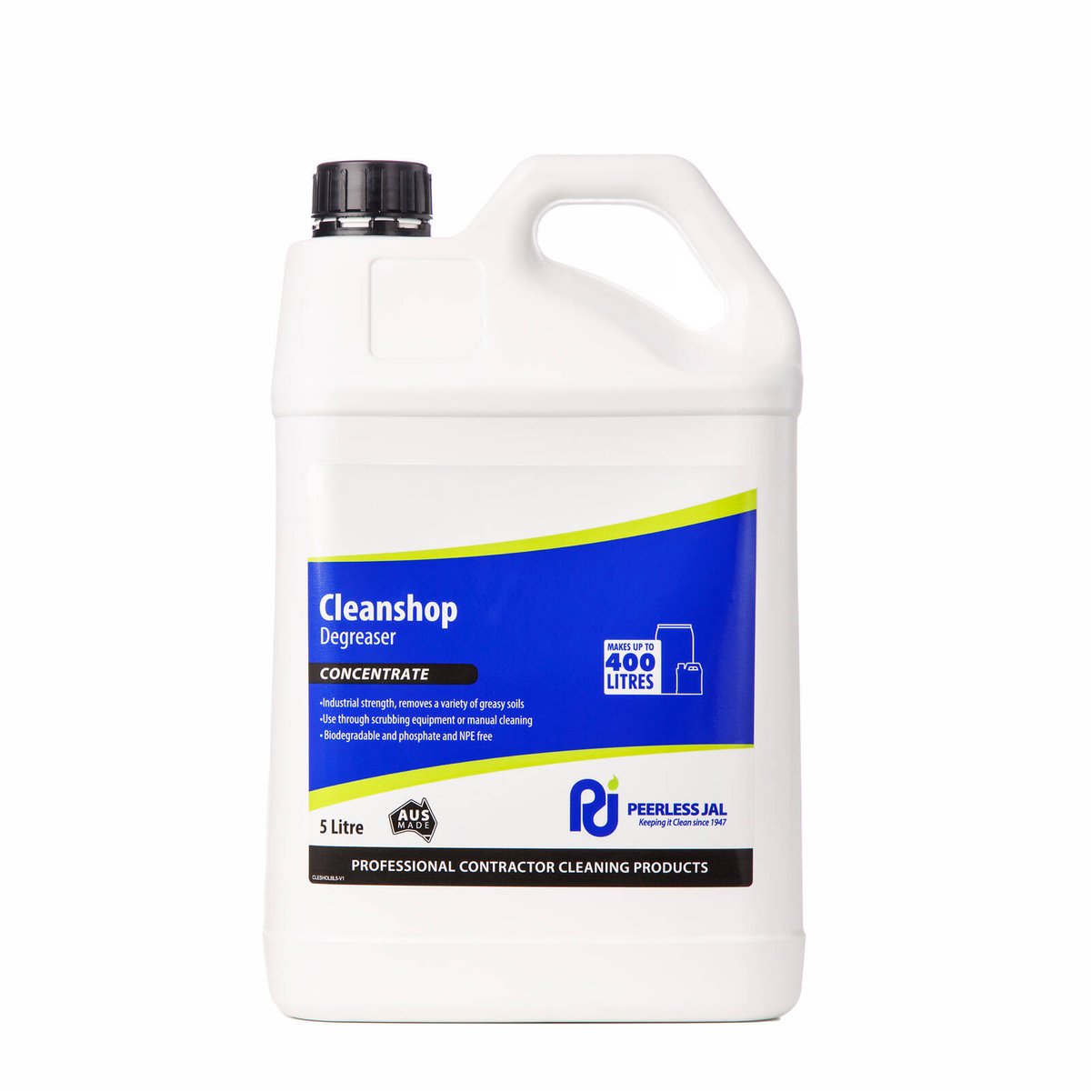 Peerless JAL 5L Cleanshop Heavy Duty Cleaner Degreaser - Bunnings Australia