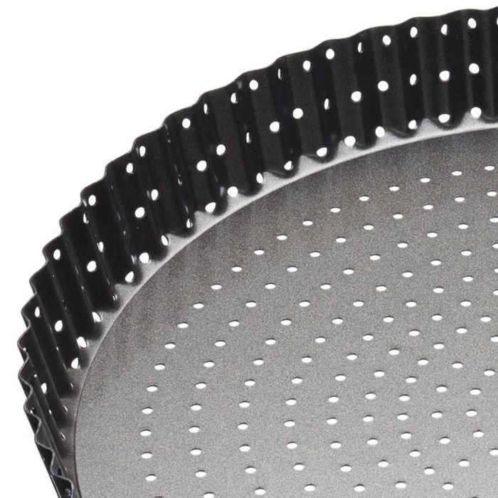 Mastercraft Crusty Bake 30cm Loose Base Round Flan Quiche Pan - Black ...