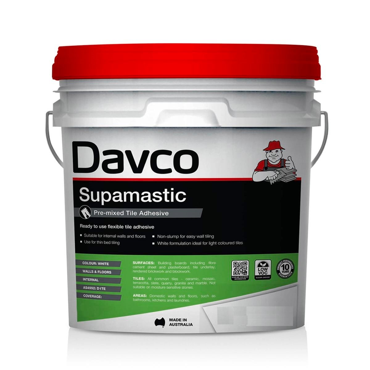 Davco 4L Supamastic Tile Adhesive - Bunnings Australia