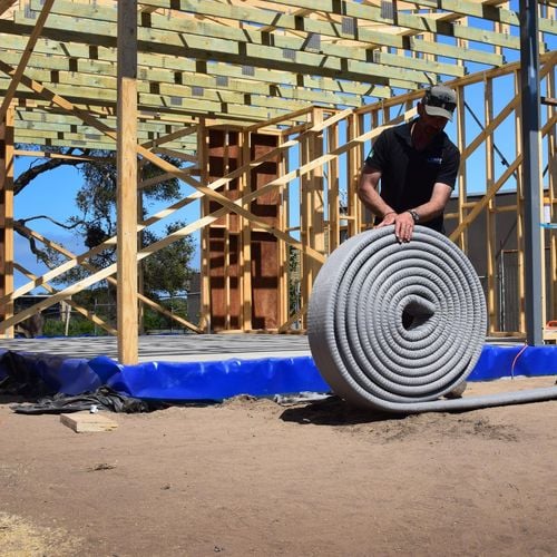 Megaflo 170 x 40mm 20m Green Socked Slotted Agi Pipe With Fittings ...