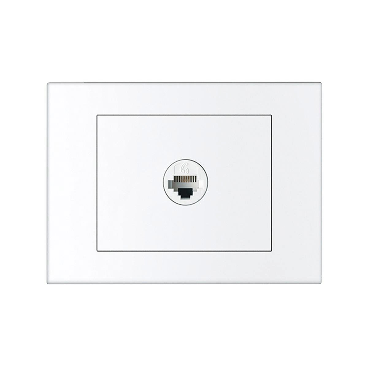 HPM VIVO White 1 Gang RJ45 Outlet Cat6 - Bunnings Australia