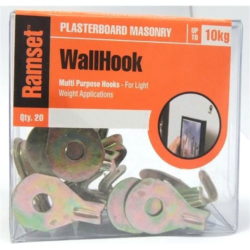 Ramset WallHook Utility Zinc Passivated 20pk THH6800/20 - Bunnings New Zealand