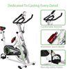 White Colour Exercise Spin Bike Home Gym Workout Equipment Cycling ...