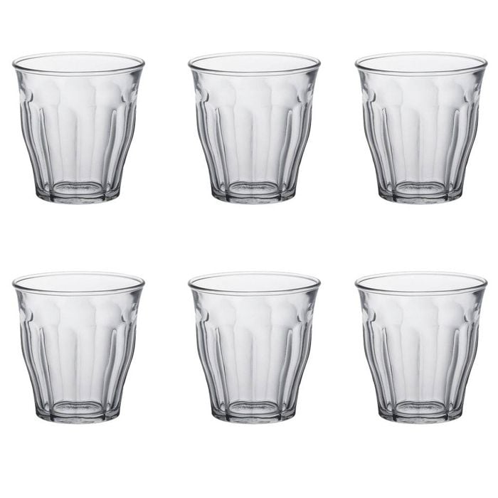 Duralex Picardie Set of 6 Tumbler Glasses 7X7X7.5cm - 130ml - Bunnings Australia