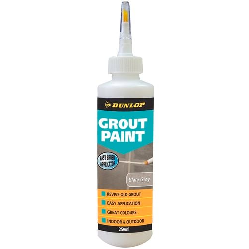 Dunlop 250ml Grout Paint - Slate Grey - Bunnings Australia