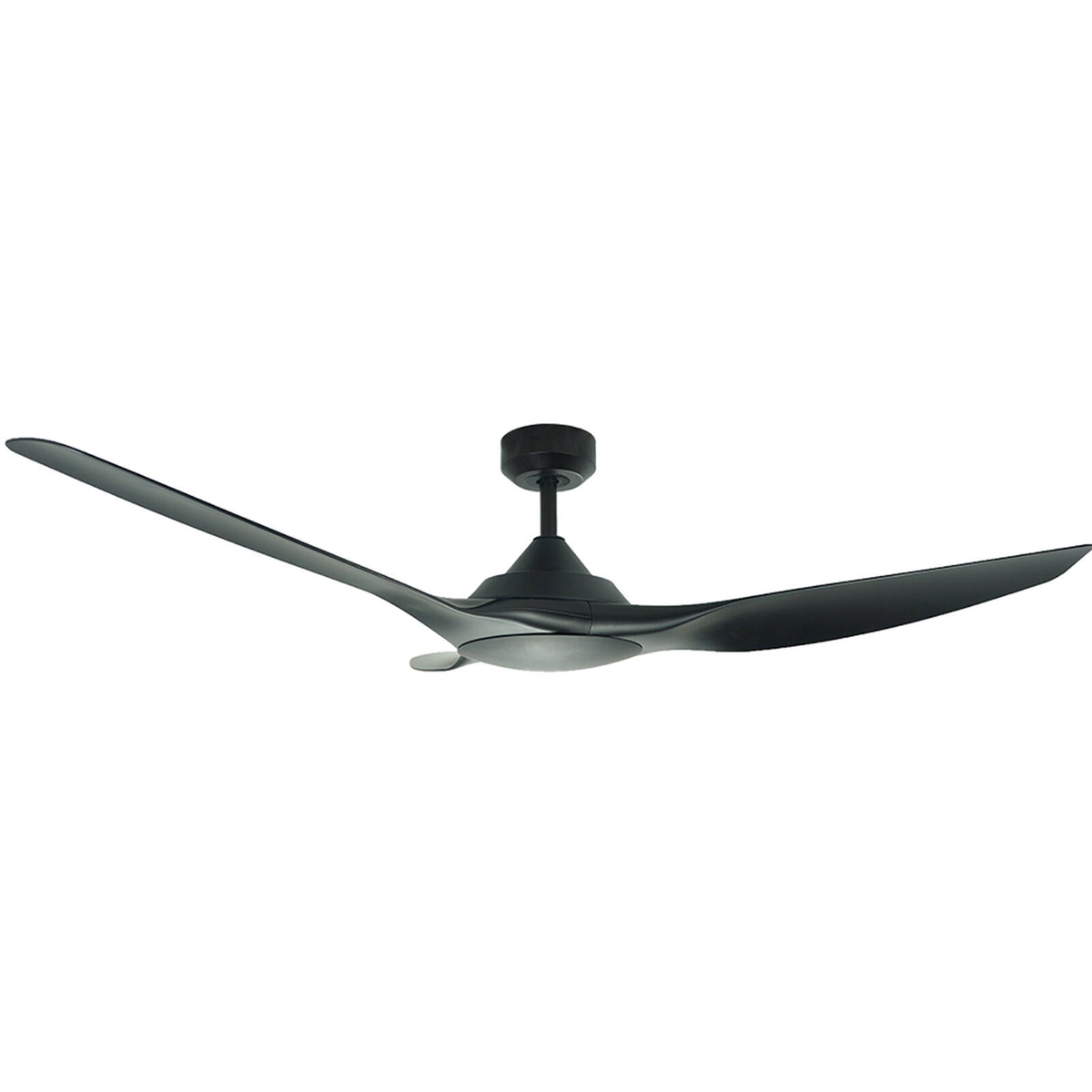 Vencha Raven RWS Tri-Control 1320mm ABS Blades DC Ceiling Fan - Black ...