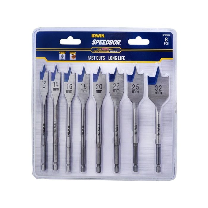 IRWIN 8 Piece Spade Bit Set - Bunnings Australia