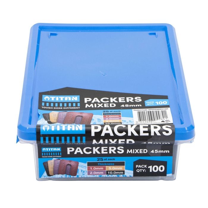 Titan 45mm Mixed Window Packers - 100 Piece - Bunnings Australia