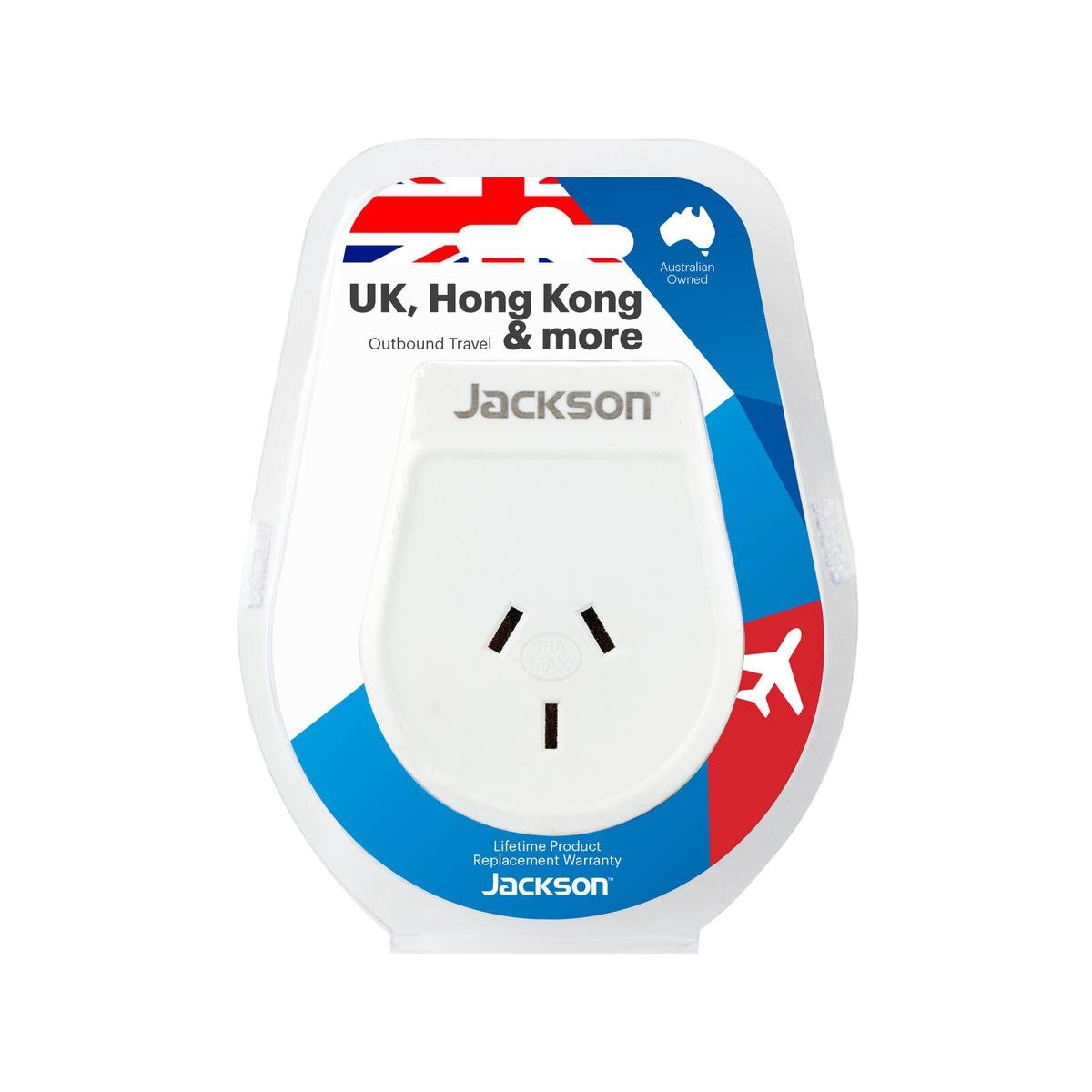 Jackson UK Hong Kong And More Outbound Travel Adaptor - Bunnings Australia