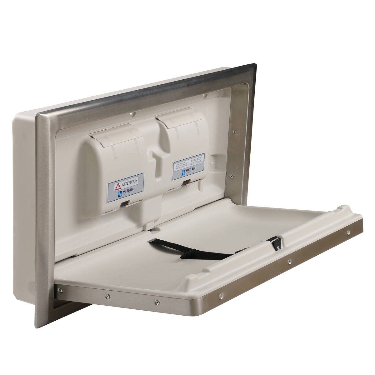 Metlam Australia Stainless Steel Recessed Horizontal Baby Change ...