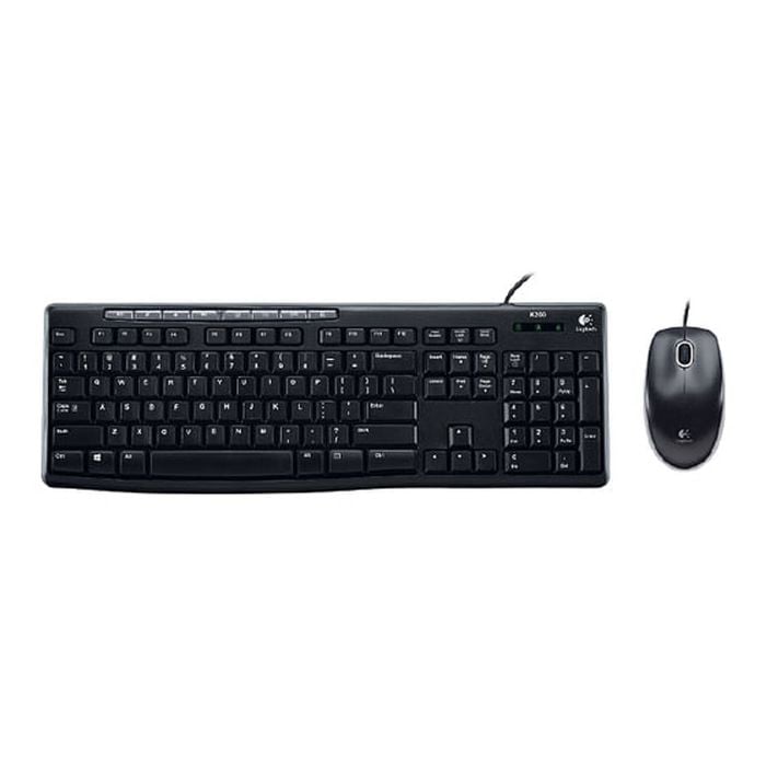 Logitech MK200 Media Corded Keyboard and Mouse Combo [920-002693 ...