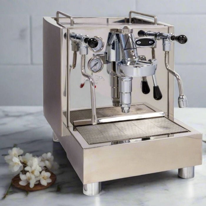 Izzo Alex PID Coffee Machine Stainless with Walnut - Bunnings Australia