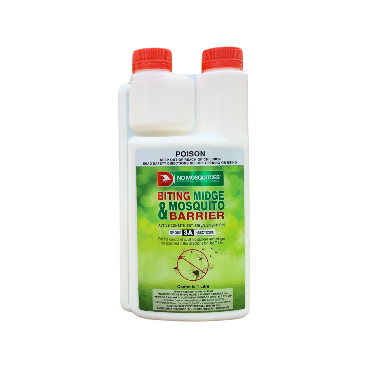 No Mosquitoes 1L Biting Midge & Mosquito Barrier Spray - Bunnings Australia