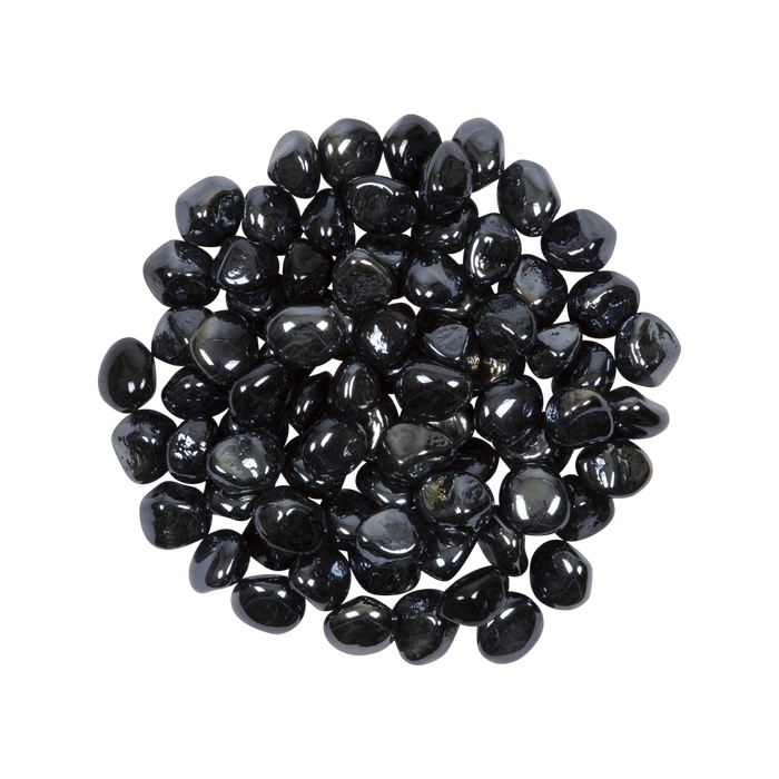 Tuscan Path 15-25mm 1kg Black Mini Diamond Glass Decorative Pebble ...
