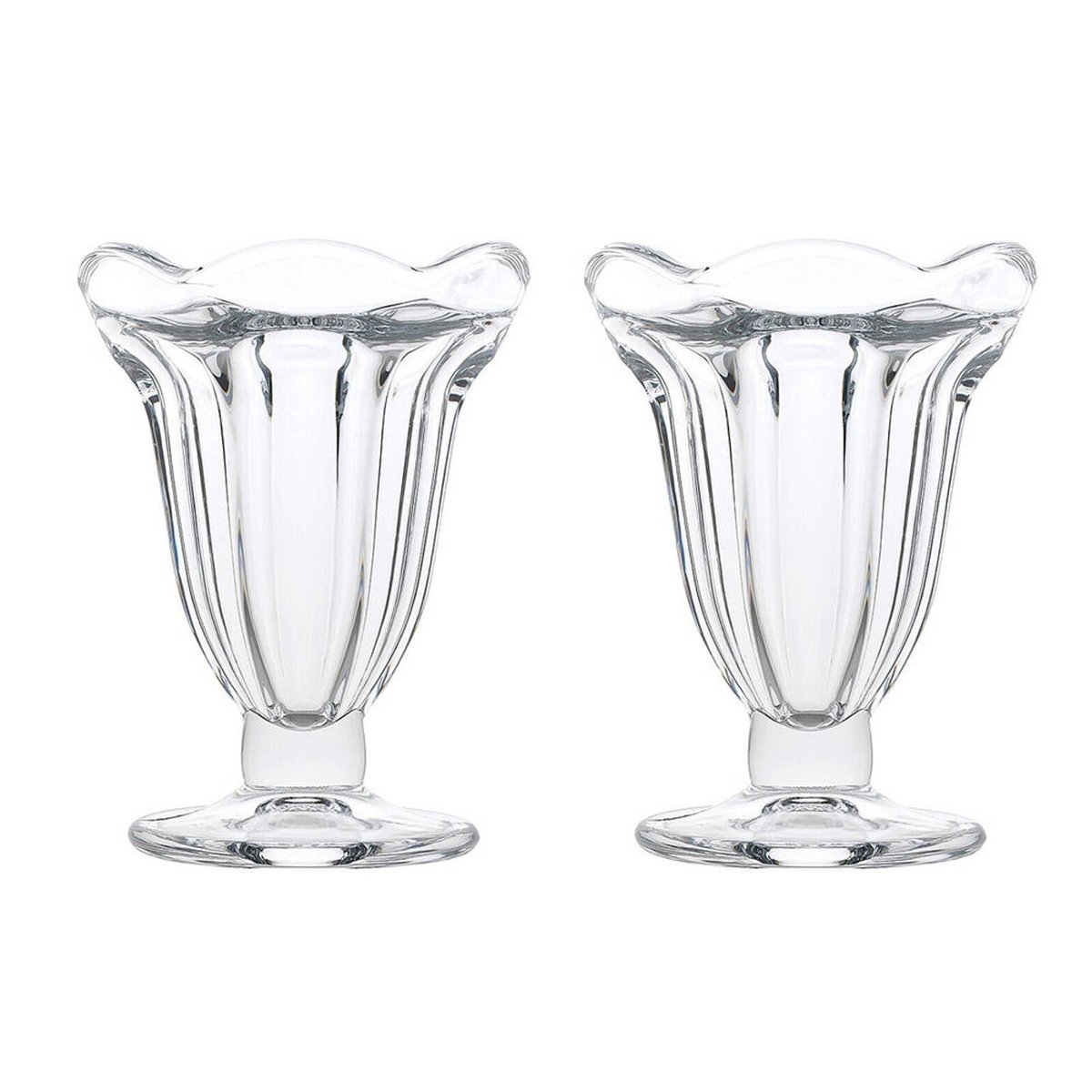 2x 4pc Porto Soda Lime Glass Dessert Sundae Cup 13cm/150ml - Clear ...