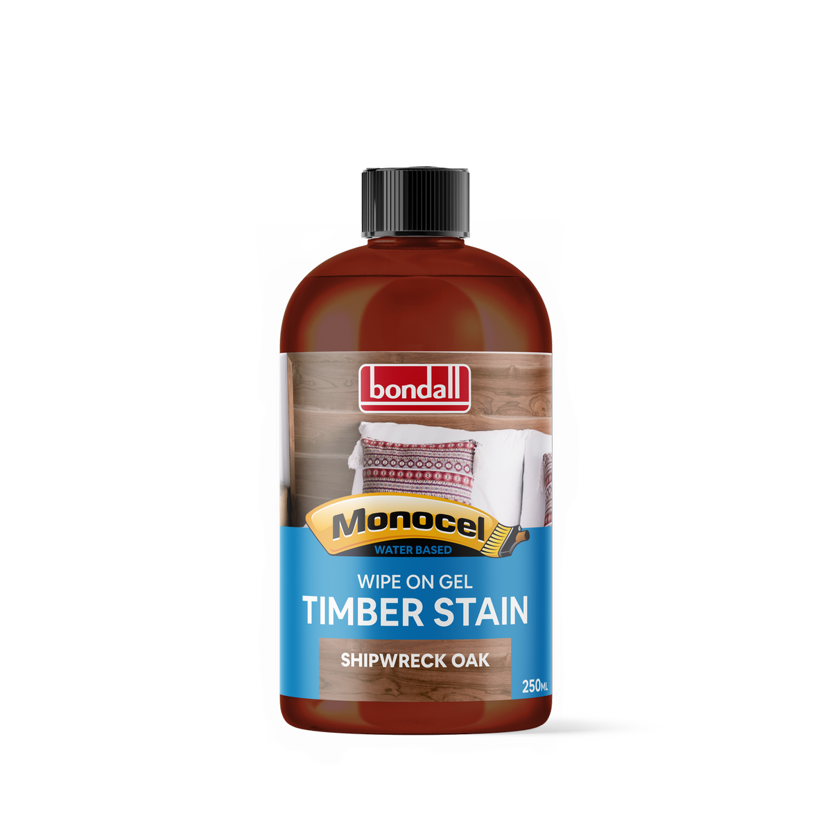 Bondall 250ml Shipwreck Oak Monocel Wipe-on Gel Stain - Bunnings Australia