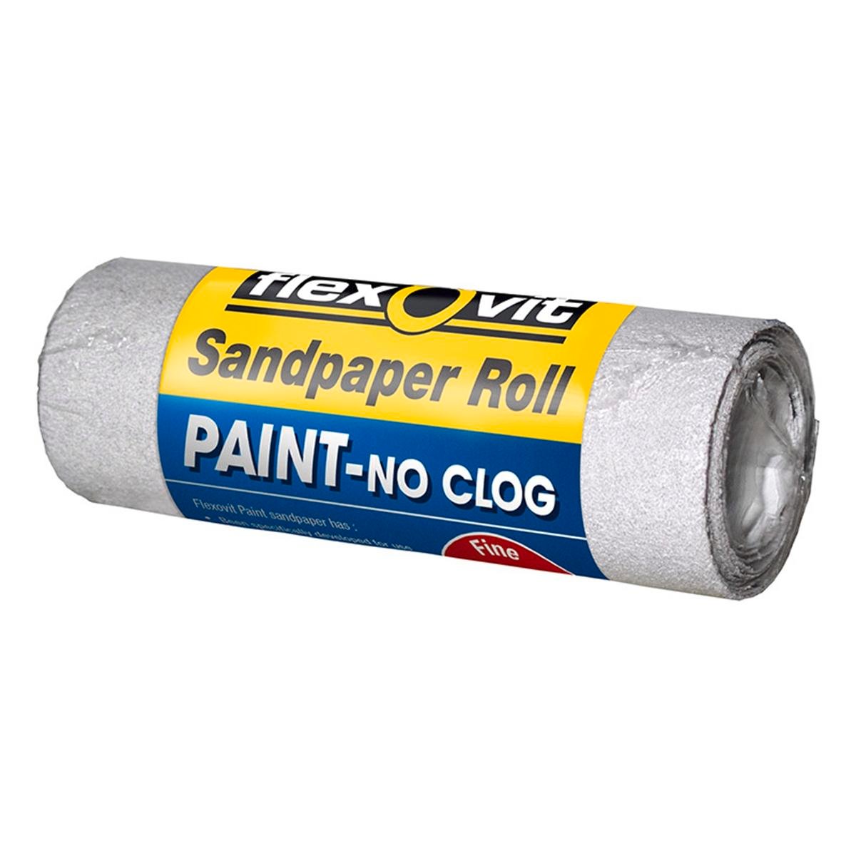 Flexovit 115mm x 1m 120 Grit Painted Surface Sandpaper Roll - 120 Grit ...