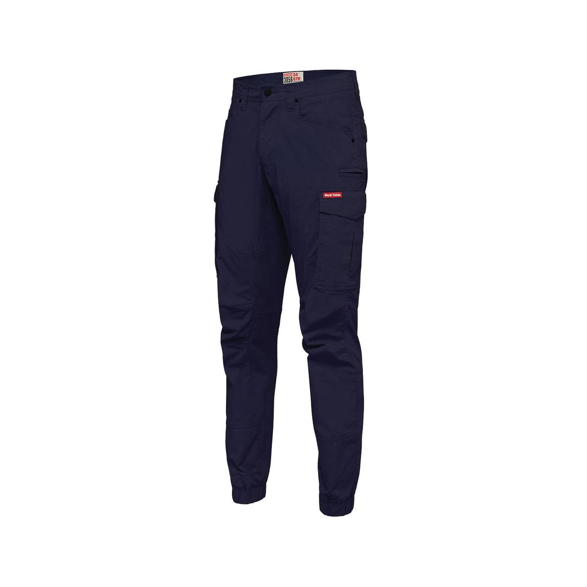 Hard Yakka Size 87R Navy 3056 Stretch Ripstop Cargo Pants With Cuffs ...