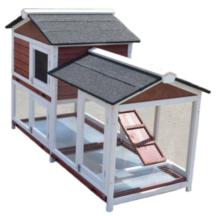 YES4PETS Double Storey XL Chicken Hutch - Bunnings Australia