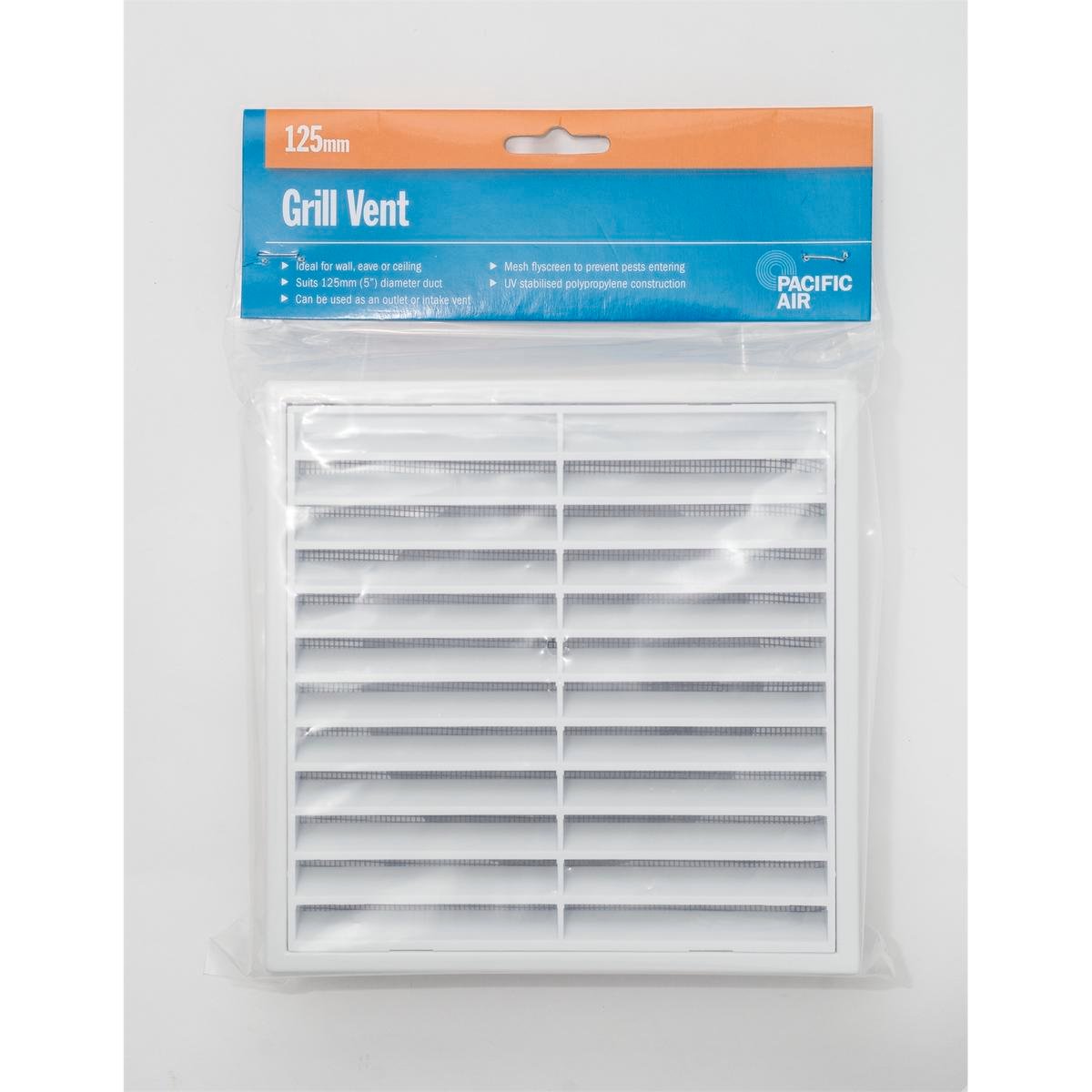 Pacific Air 125mm PVC Air Grille Vent - Bunnings Australia