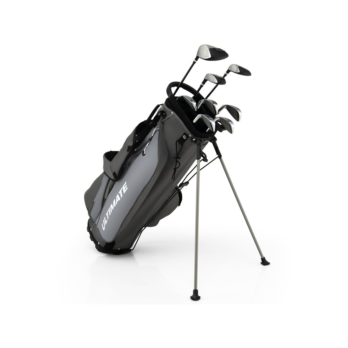 Costway Complete Men Golf Club Set Starters w/Stand Bag 10 Pieces Alloy ...