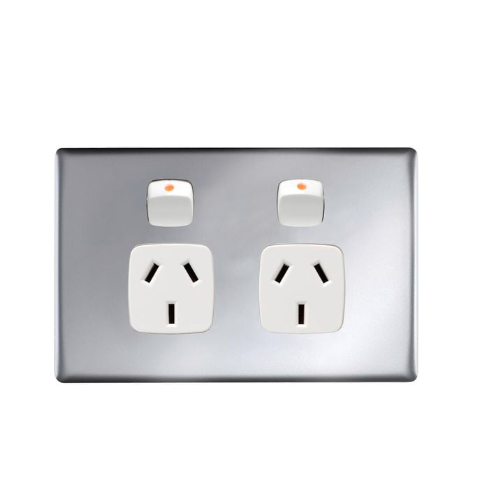 HPM LINEA Double Powerpoint - Bunnings Australia