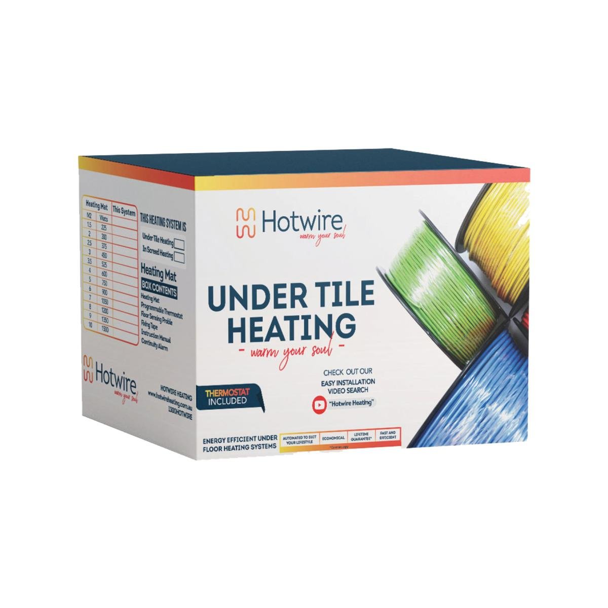 Hotwire 9-10.7m2 1500w Undertile Heating Kit - Bunnings Australia