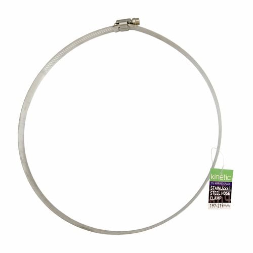 Kinetic 197-219mm 316 Stainless Steel Hose Clamp - Bunnings Australia