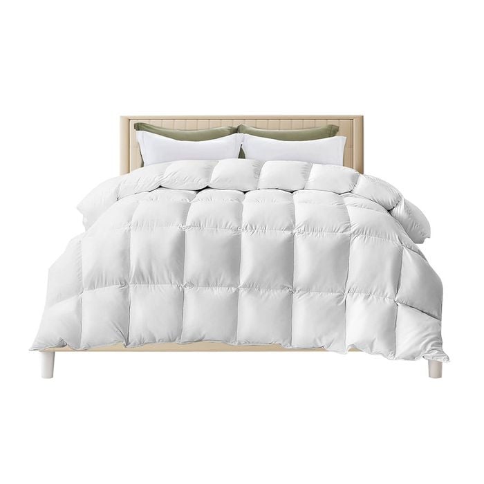 ZUNI Natural Bamboo Quilt 700GSM Duvet Doona Winter Summer Quilt Double ...