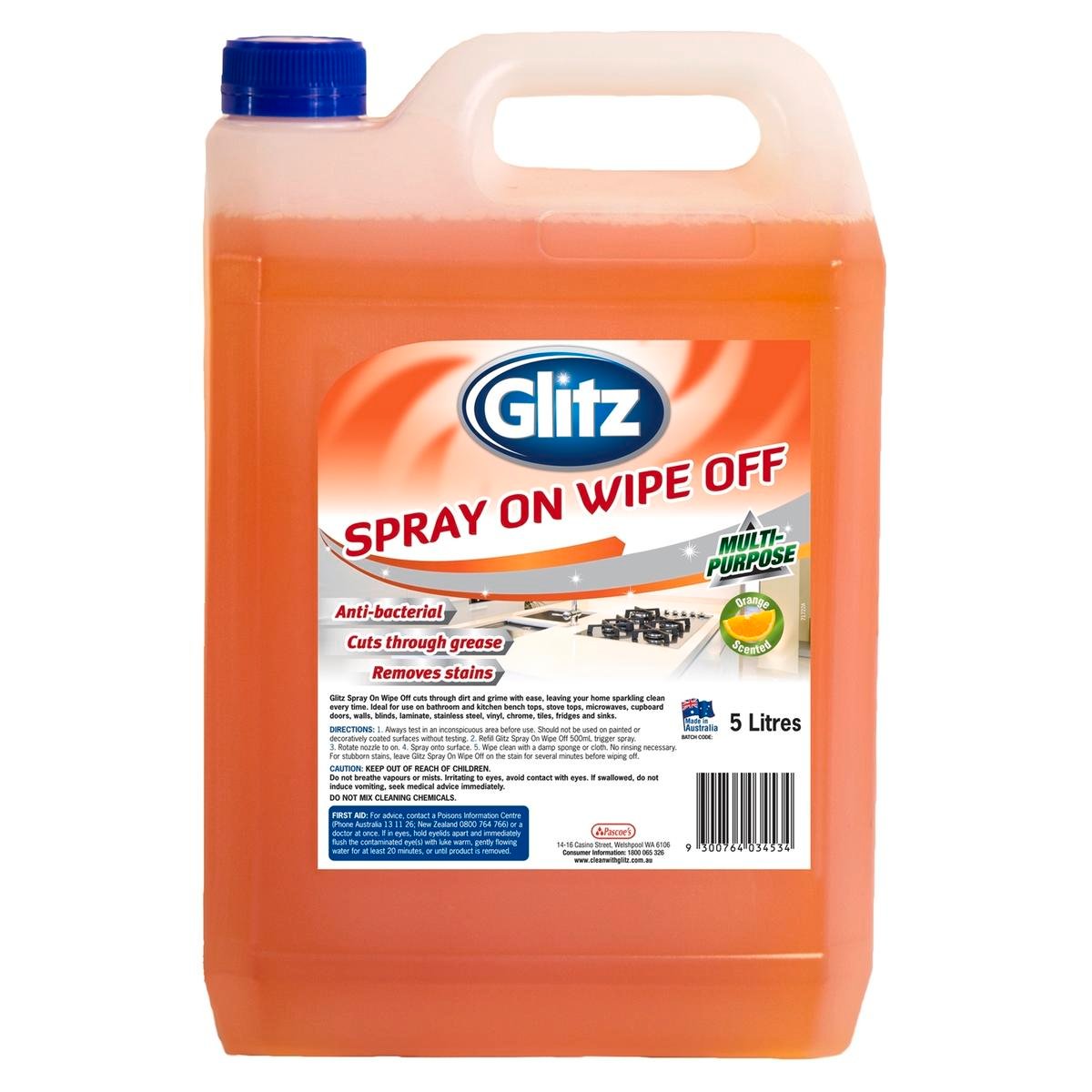 Glitz 5L Spray On Wipe Off - Bunnings Australia