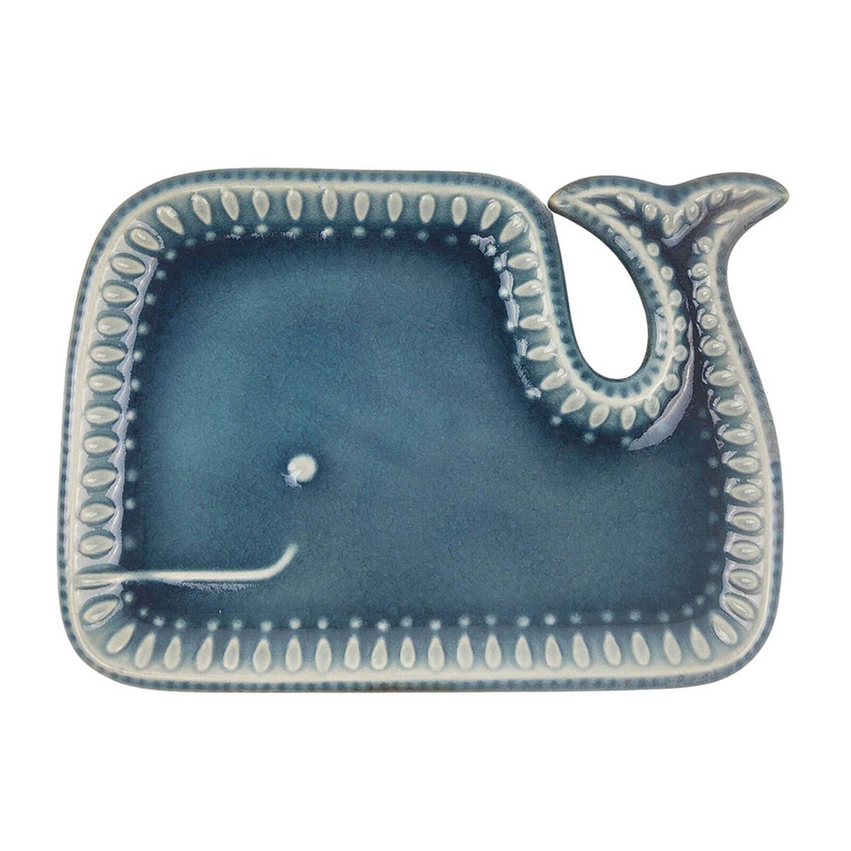 Urban 20cm Ceramic Whale Dish Home Decor Display - Navy - Bunnings ...